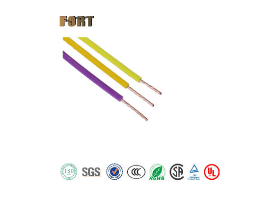 Single Conductor Teflon Coated Copper Wire Rated Voltage 300V For Electric Machines