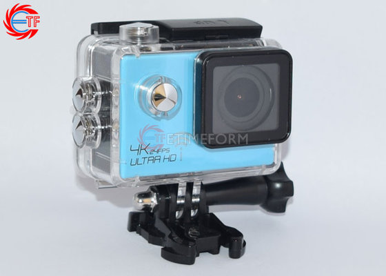 Blue Bickcycle Helmet WIFi Action Camera 4K HD With 30M Waterproof Case Esj8000