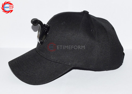 Adjustable Canvas Baseball Cap , Action Camera Mount Outdoor Sun Hat For Gopro