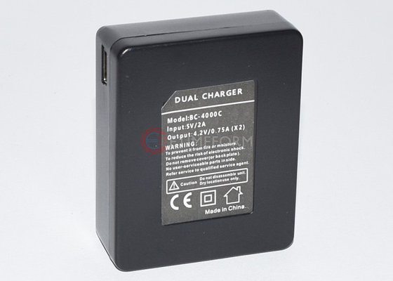 EF60C High Capacity dual battery charger , 5v battery charger for SJ5000X