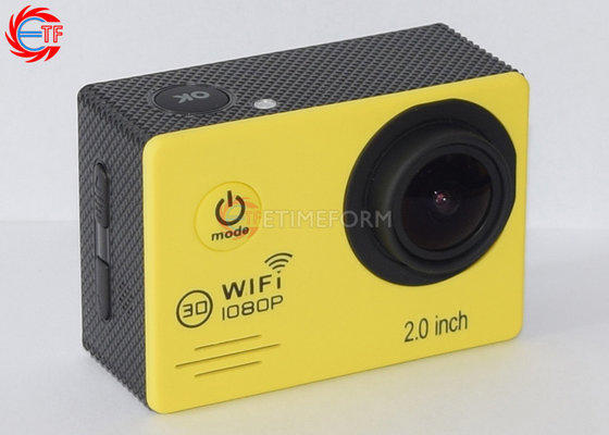 Waterproof Full HD Sports Action Camera ,  Esj7000 Yellow Sports Helmet Camera