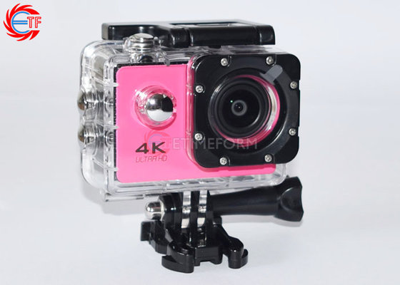 30fps 2" Inch 4k Sports Action Camera With Remote Control WIFI Full HD Mini Pink