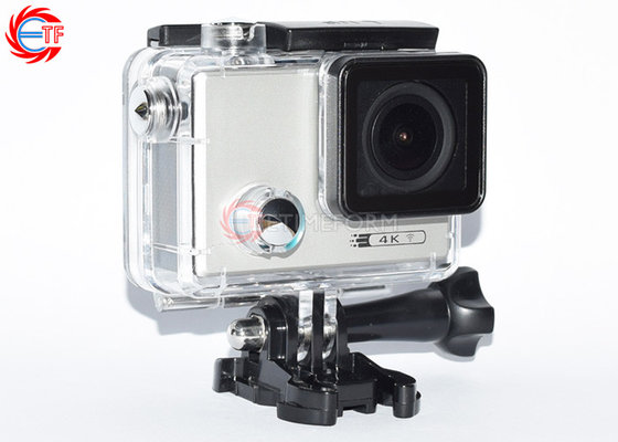 Adjustable Angle Waterproof Action Camera With Gyroscope , OEM 4K Action Camcorder