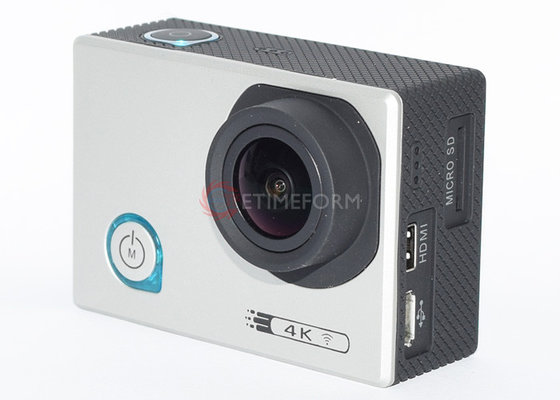 Adjustable Angle Waterproof Action Camera With Gyroscope , OEM 4K Action Camcorder