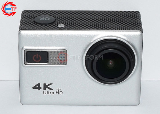 Silver Real Ultra HD 4K Sports Action Camera Wireless With Sony 12mp CMOS