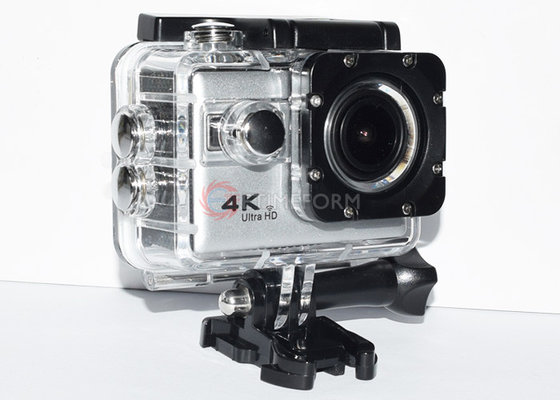 Silver Real Ultra HD 4K Sports Action Camera Wireless With Sony 12mp CMOS