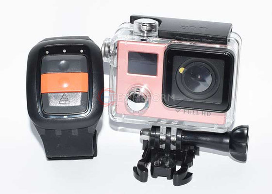 3 Colors Dual Screen Action Camera Waterproof Remote Control On Motorcycle Helmet