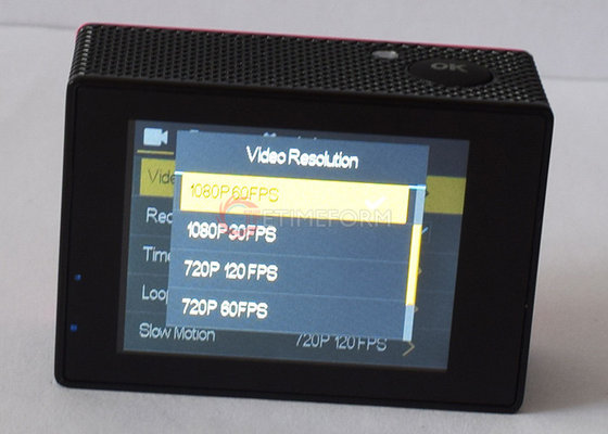 Outdoor Wide Angle Remote Control Action Camera 2.0 Inch HD 1080p With WIFI