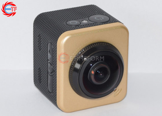 Wifi Gold 360 Degree Sports Camera Full HD 1080p G - Sensor With Transparent Case