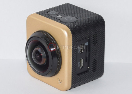 Wifi Gold 360 Degree Sports Camera Full HD 1080p G - Sensor With Transparent Case
