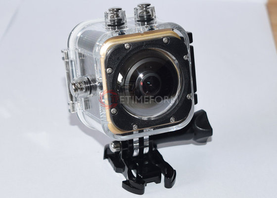 Wifi Gold 360 Degree Sports Camera Full HD 1080p G - Sensor With Transparent Case
