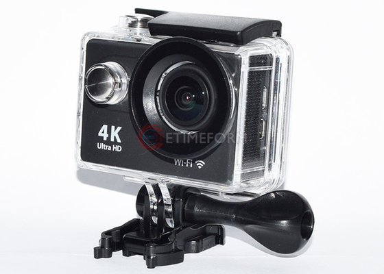 Black Remote Control Action Camera FHD 1080p High Resolution For Home Security