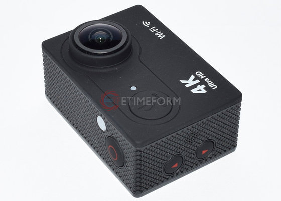 Black Remote Control Action Camera FHD 1080p High Resolution For Home Security
