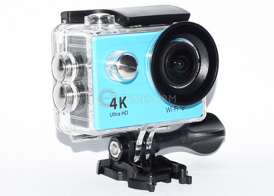 2.0 Inch LCD Blue 4k Sports Action Camera FHD Wide Angle With Water Proof Case