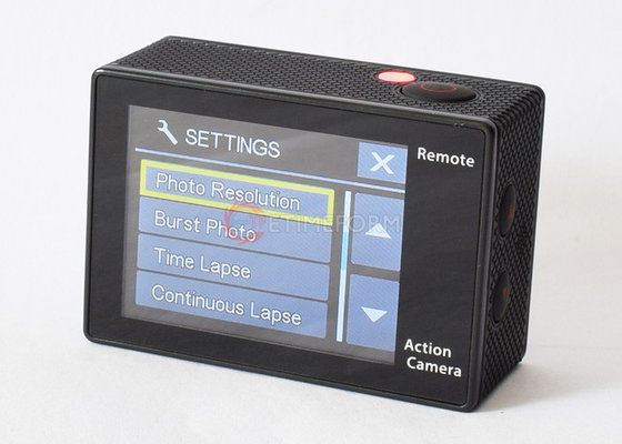 2.0 Inch LCD Blue 4k Sports Action Camera FHD Wide Angle With Water Proof Case