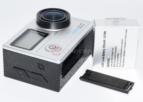 16MP Dual Screen Action Camera 170 Degree Wide Angle Adjustable CE / ROHS