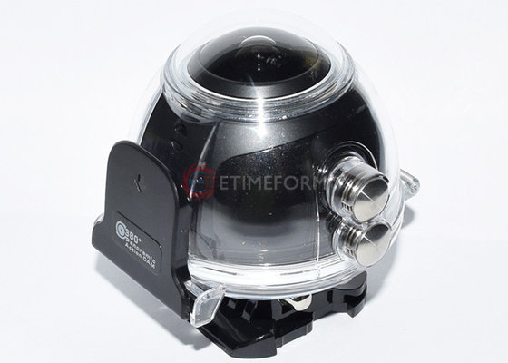 Black Round Wifi 360 Degree Sports Camera Night Vision For Home Security