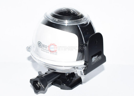 Panoramic White 4k 60fps Action Camera With Remote Control 30M Waterproof Outdoor DV