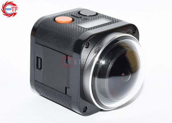 E360h Cube Action Camera With 2.4 G Remore Controller , 360 VR Sport Camera 4k