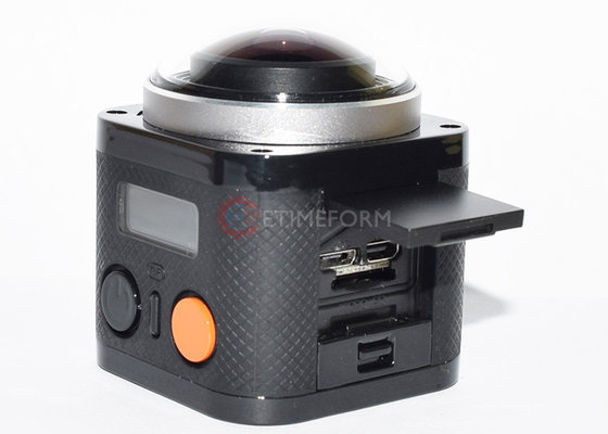 E360h Cube Action Camera With 2.4 G Remore Controller , 360 VR Sport Camera 4k