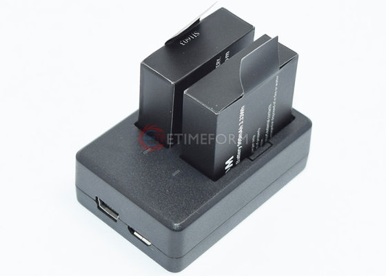 Dual Action Camera Battery Charger For gopro S100 SJ5000X M10 With USB Cable