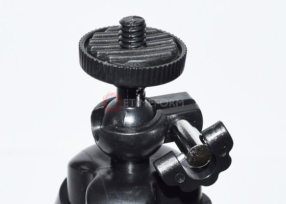Portable Sponge Black Sports Camera Tripod For Mobile Phones / Cameras