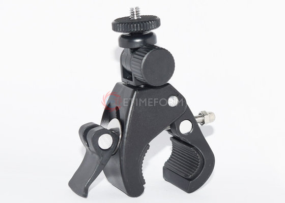 Rotation Action Camera Accessories , Plastic Motorcycle Handlebar Camera Mount