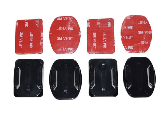 EGP09 Black Action Camera Kit , Curved / Flat Camera Adhesive Mount On Bike