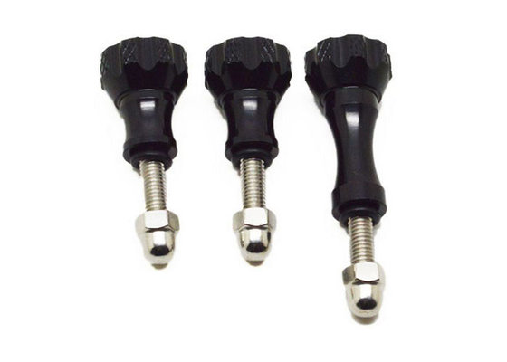 8 Colors 3pcs Action Camera Equipment , Aluminum Knurled Thumb Screws Stainless