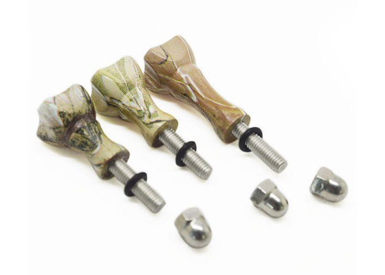 Stainless Plastic Thumb Screw Knobs , Compact Long / Short Sports Camera Accessories