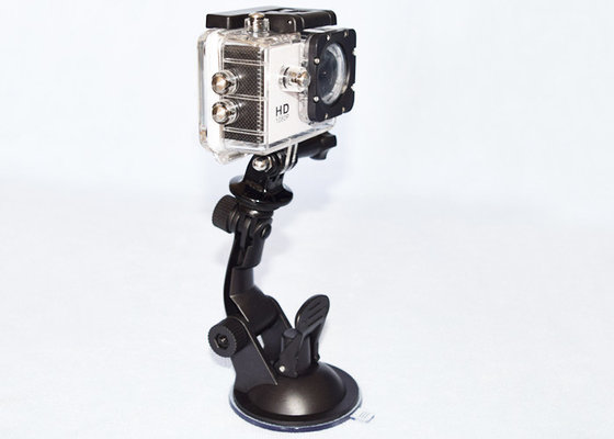 Black Window Glass Tripod Suction Cup Adapter For Gopro Hero 4 360 Degree Swivel