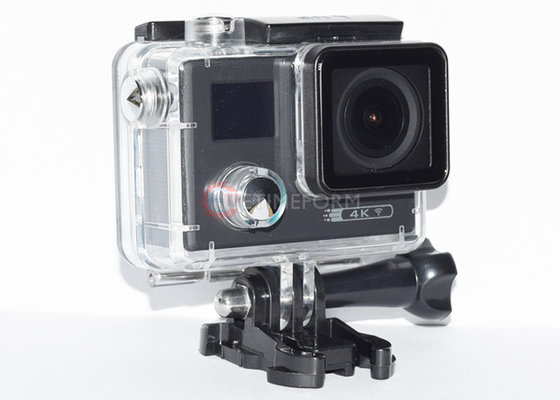 Dual Screen Action Camera With Wifi ,  Real 4K Waterproof Sport DV For Diving
