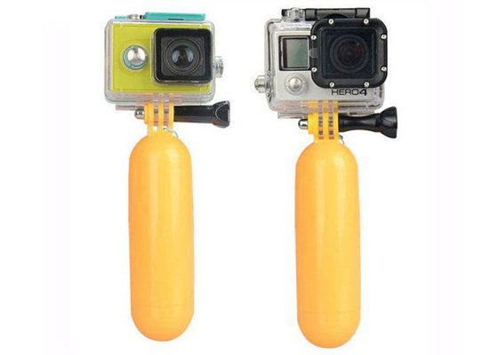 Plastic Yellow Action Camera Accessories Floaty Bobber With Strap And Screw