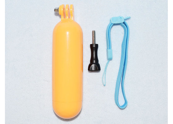 Plastic Yellow Action Camera Accessories Floaty Bobber With Strap And Screw