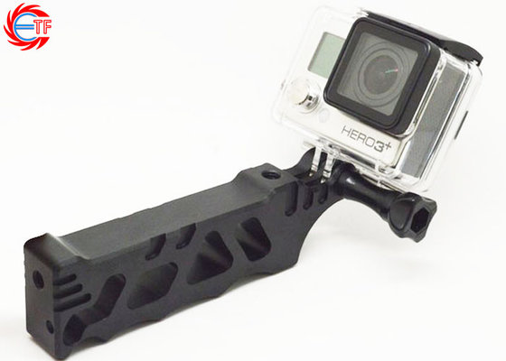 Egp148 Tactical Style Action Camera Waterproof Selfie Stick Grip With 1 / 4 Screw Holes