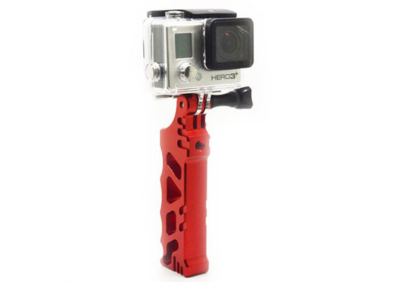 Egp148 Tactical Style Action Camera Waterproof Selfie Stick Grip With 1 / 4 Screw Holes