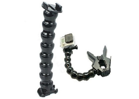 Black Ggp152 7 Joint Adjustable Sports Camera Tripod OEM  Jaws Flex Clamp