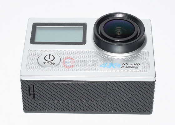 Silver EN5A Mini Action Camera Dual Screen 2.0” 30M Waterproof 170° Wide Angle
