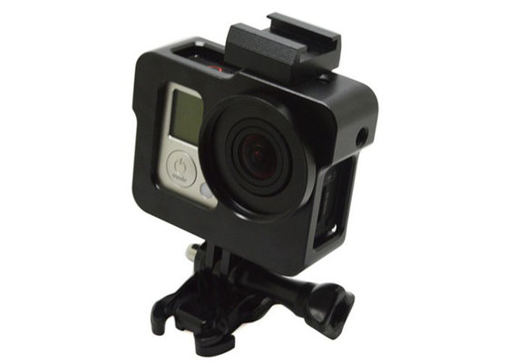 3 Colors CNC Action Camera Accessories Aluminum Frame With Screws Lens Cap