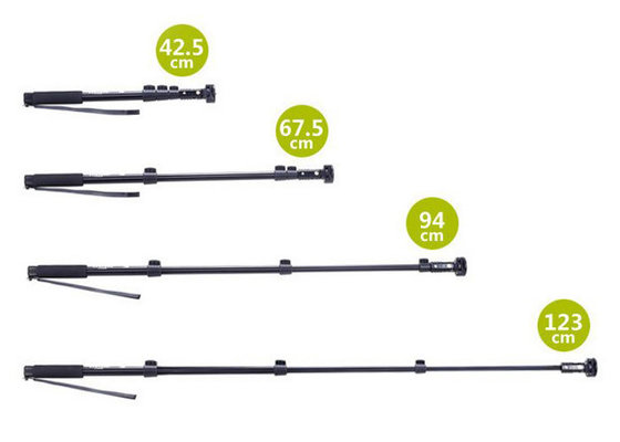 Egp332 Portable Action Camera Selfie Stick Monopod For Smartphone / Camera