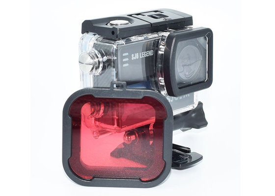 Action Cam Diving Underwater Filter Lens Protective Cover Sjcam Sj6 Accessories