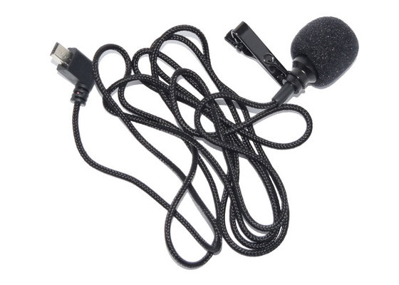 Black Sjcam Accessories External Microphone With Clip Type A / B For Sj6 Legend / Sj7 Star / Sj360