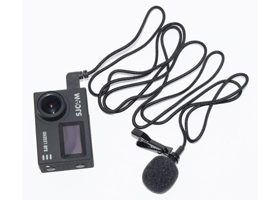 Black Sjcam Accessories External Microphone With Clip Type A / B For Sj6 Legend / Sj7 Star / Sj360