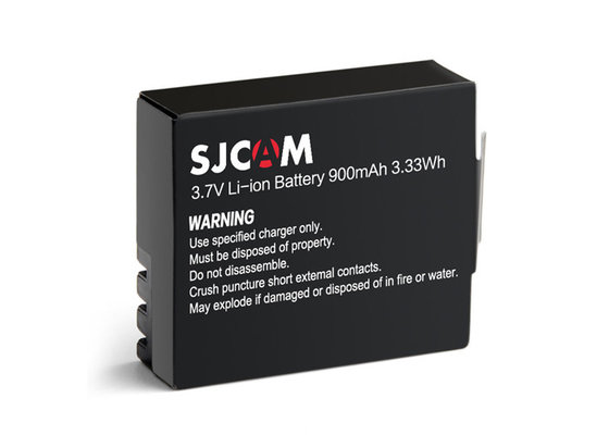 Black Sjcam Accessories 3.7V 900mAh Rechargeable Li-ion Battery for Sj4000 Sj5000 M10 Series