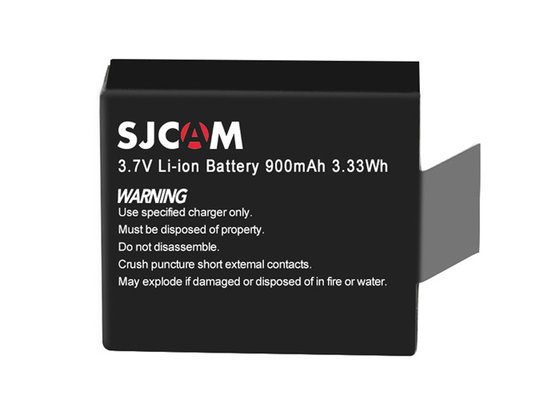 Black Sjcam Accessories 3.7V 900mAh Rechargeable Li-ion Battery for Sj4000 Sj5000 M10 Series