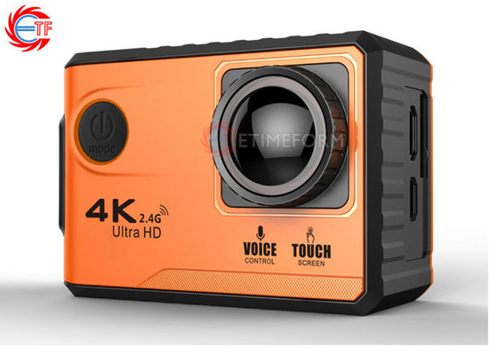 Voice Control EF100P Wifi 4K Action Camera 2.0 Touch Screen with Gyro and Remote, GPS Extension as option