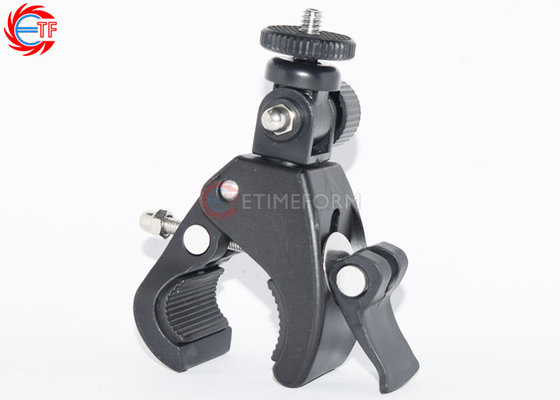 Rotation Action Camera Accessories , Plastic Motorcycle Handlebar Camera Mount