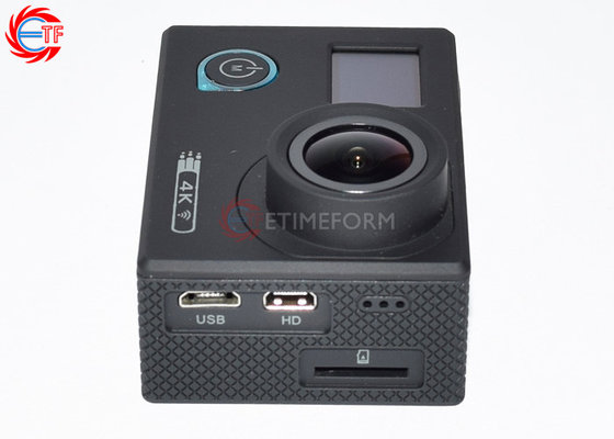 Dual Screen Action Camera With Wifi ,  Real 4K Waterproof Sport DV For Diving