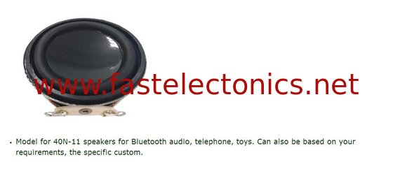LS40N-11/1.5 inch 8 Ohm 3W rubber edge paper basin ,speaker; loudspeaker; reproducer; horn.loudhailer;