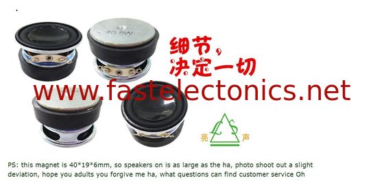 small loudspeaker LS40W-3 4 ohm 5W PU edge paper basin .speaker .loudspeaker; reproducer; horn.loudhailer;